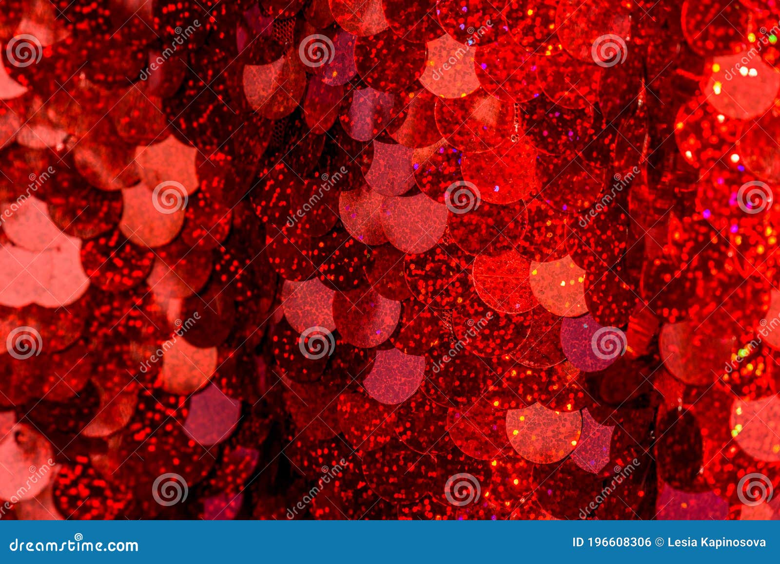 Red Sequins Pattern. Sparkling Sequins Background. Red Sequin Fabric ...