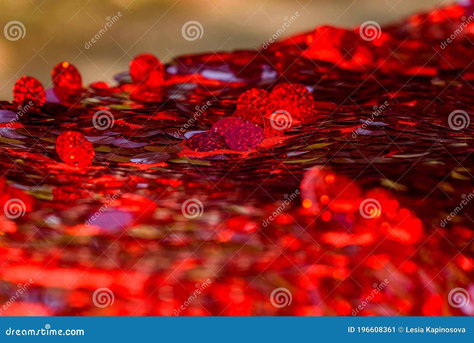 Red Sequins Pattern. Sparkling Sequins Background. Red Sequin Fabric ...