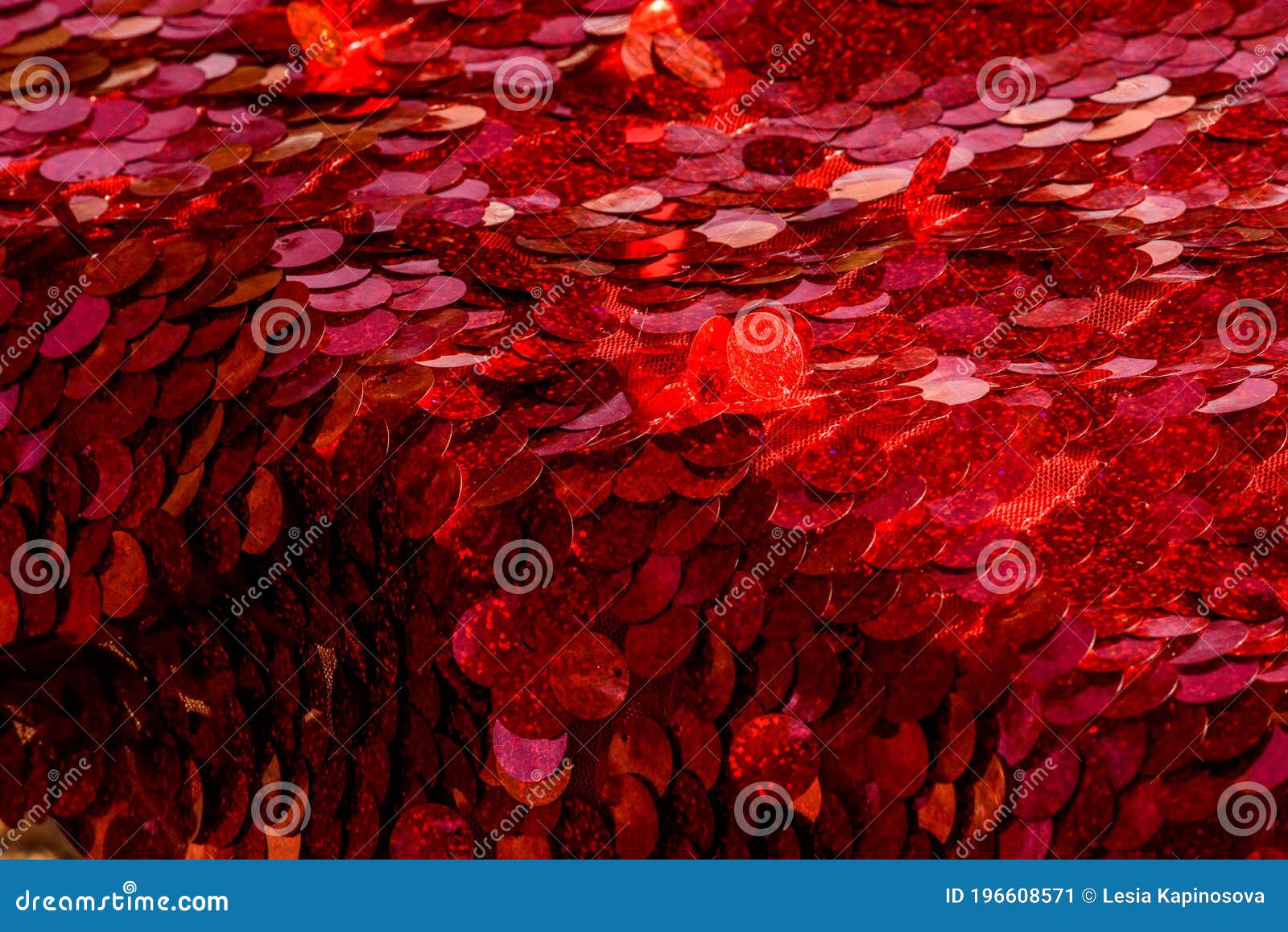 Red Sequins Pattern. Sparkling Sequins Background. Red Sequin Fabric ...