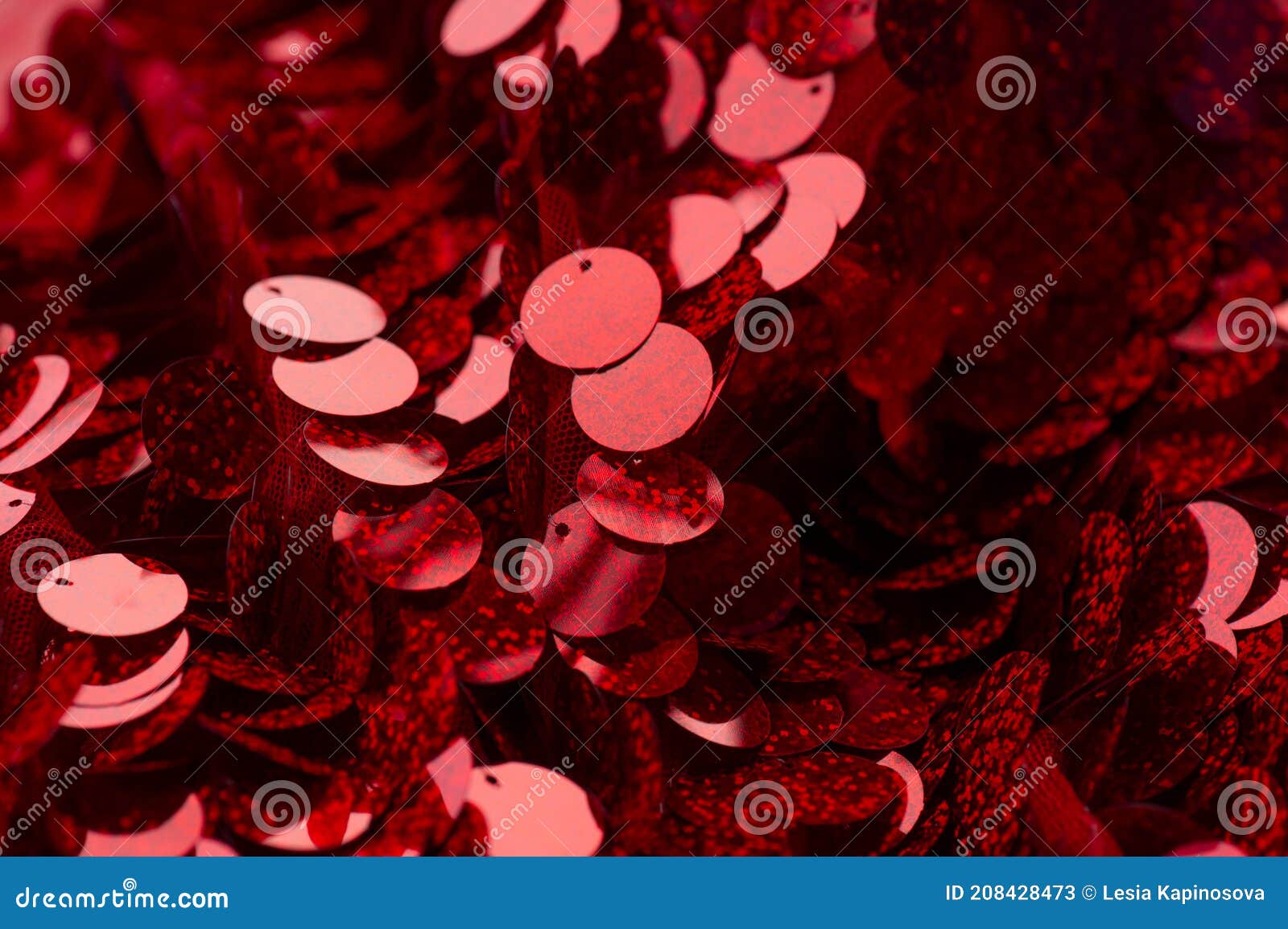 Red Sequins Pattern. Sparkling Sequins Background. Red Sequin Fabric ...