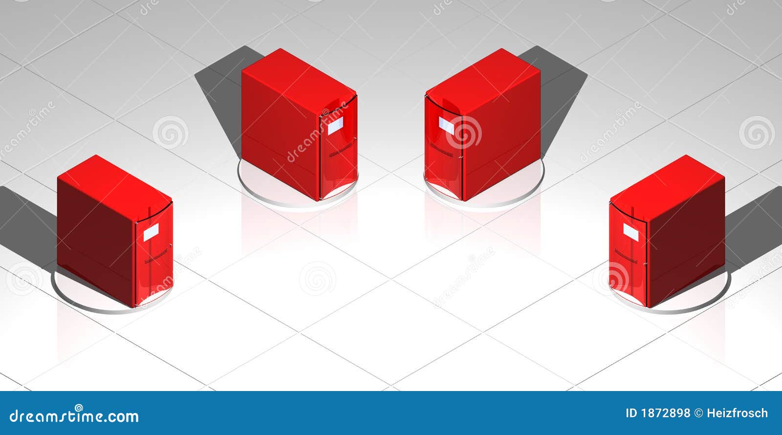 Red servers stock illustration. Illustration of link, service - 1872898