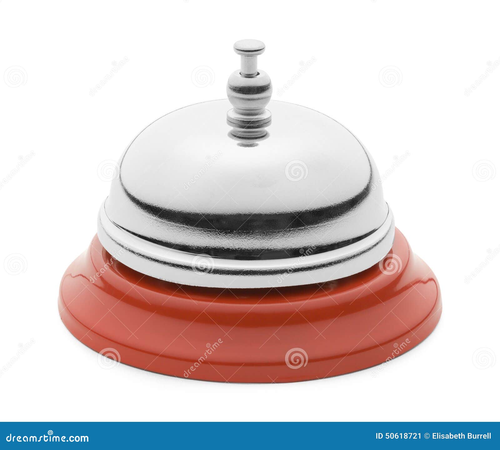 Red Service Bell stock image. Image of reflective, reflection - 50618721