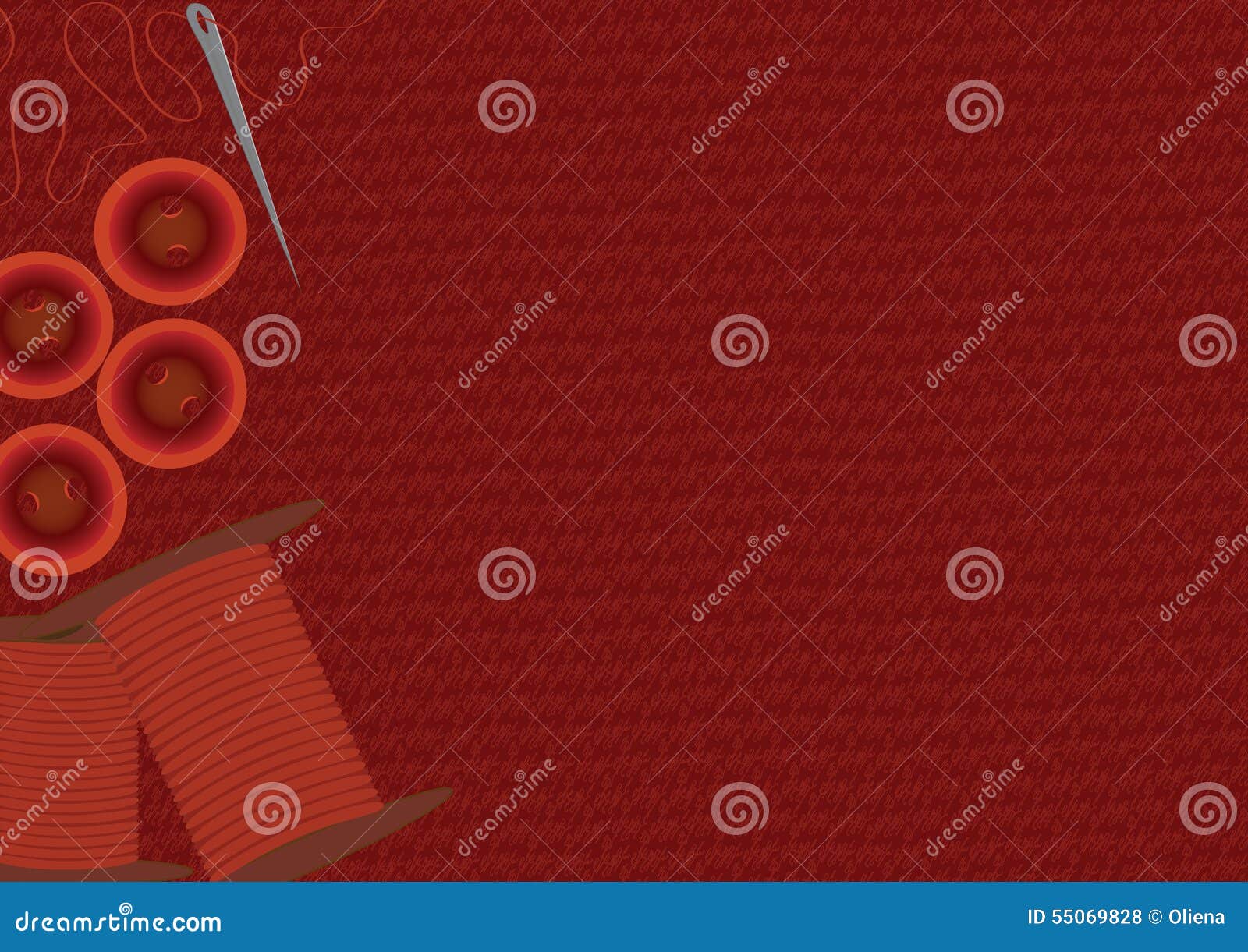 Red sewing supplies stock illustration. Illustration of banner - 55069828