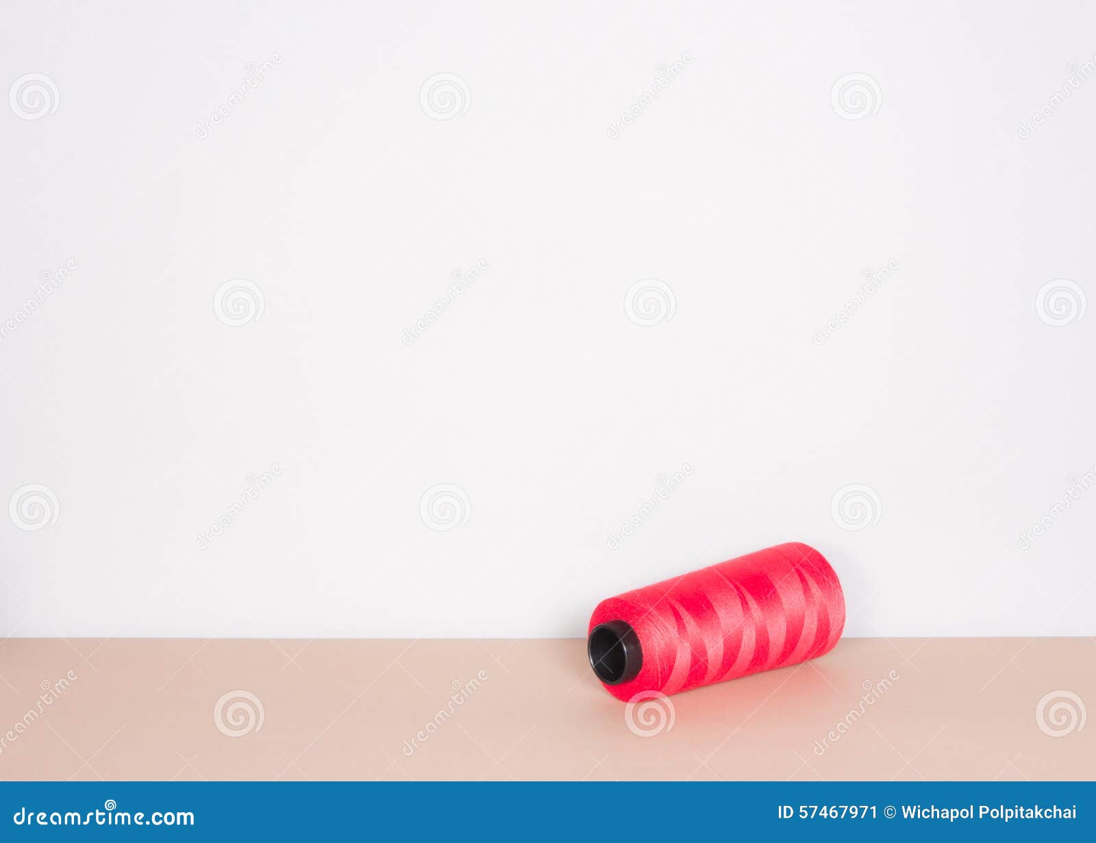 Red Sewing Threads on Clear Background Stock Image - Image of craft ...