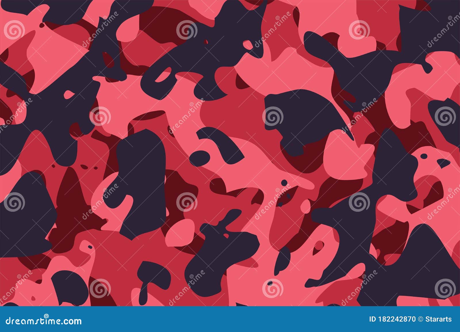 Red Shade Military Camouflage Pattern Background Design Stock Vector ...