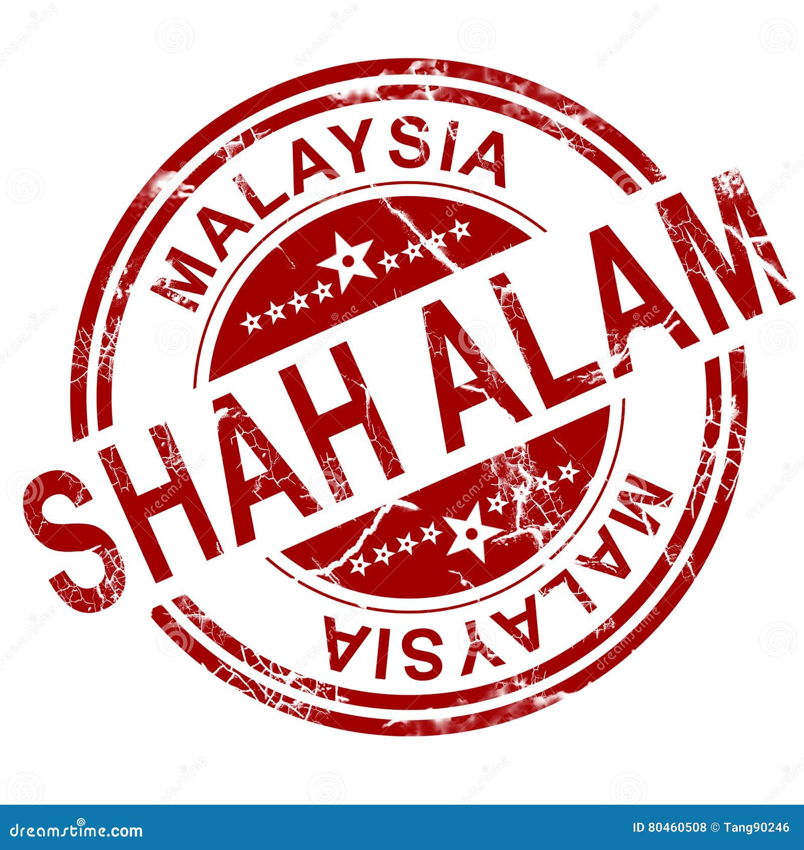 Shah Alam City Malaysia, Selangor State Map Vector Illustration ...