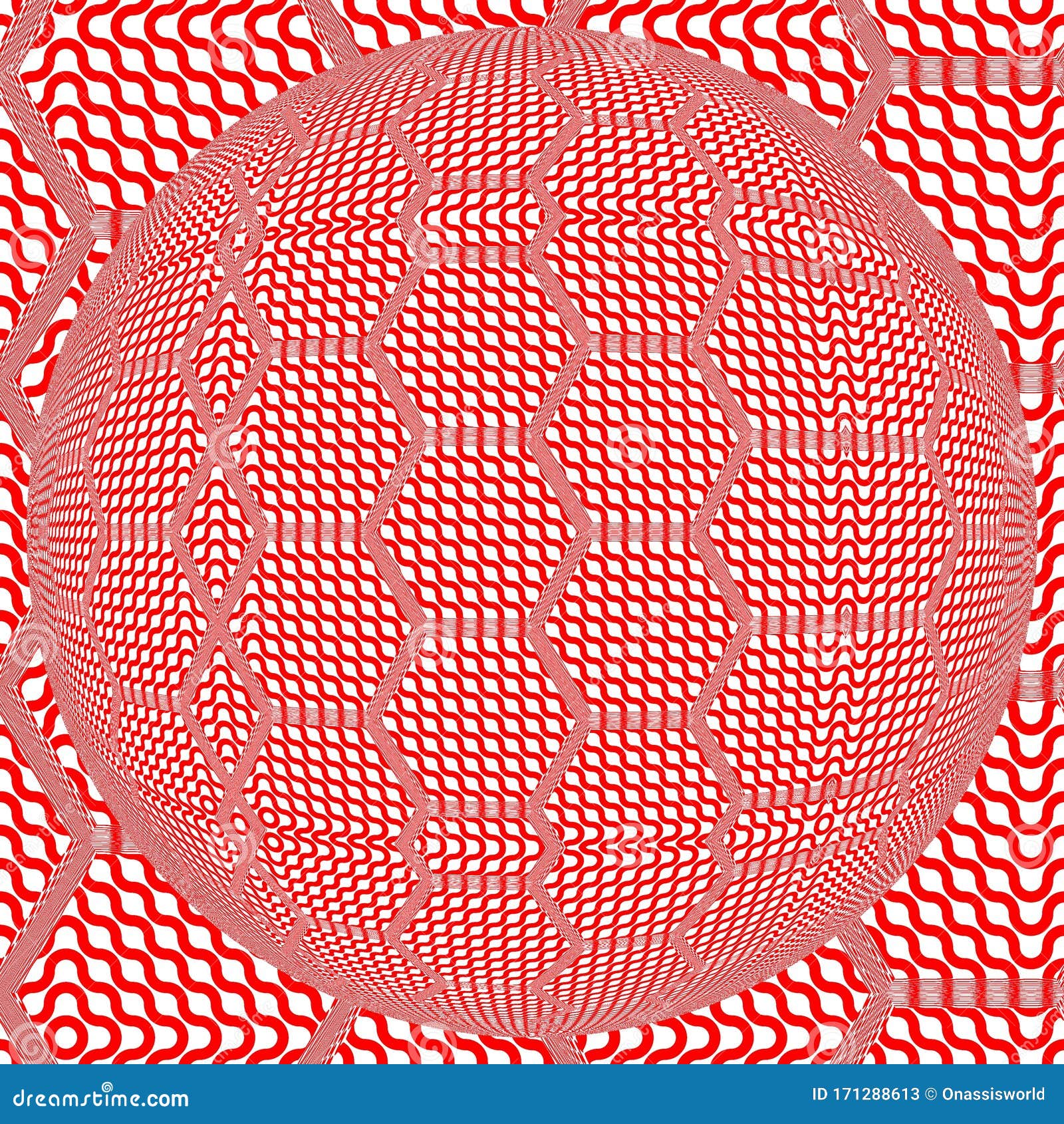 Red Shapes Color Abstract Background Stock Illustration - Illustration ...