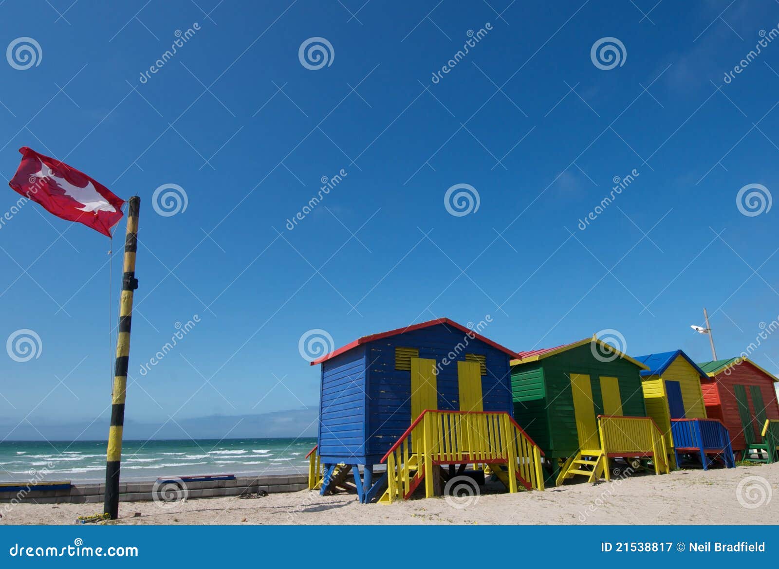 Red Shark Flag stock image. Image of bathing, primary - 21538817