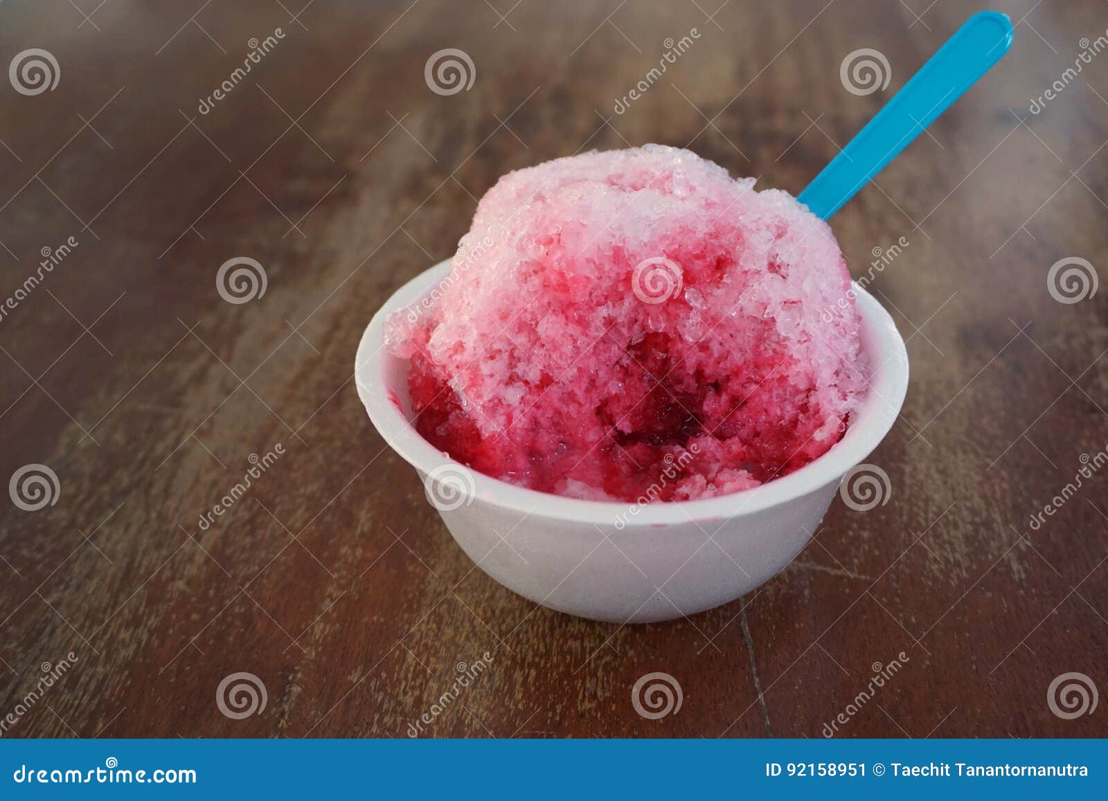 Red shaved ice stock image. Image of refreshment, crushed - 92158951