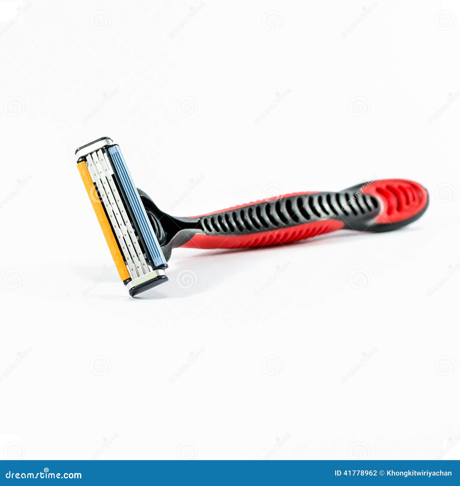 Red shaving razor isolated stock photo. Image of equipment - 41778962