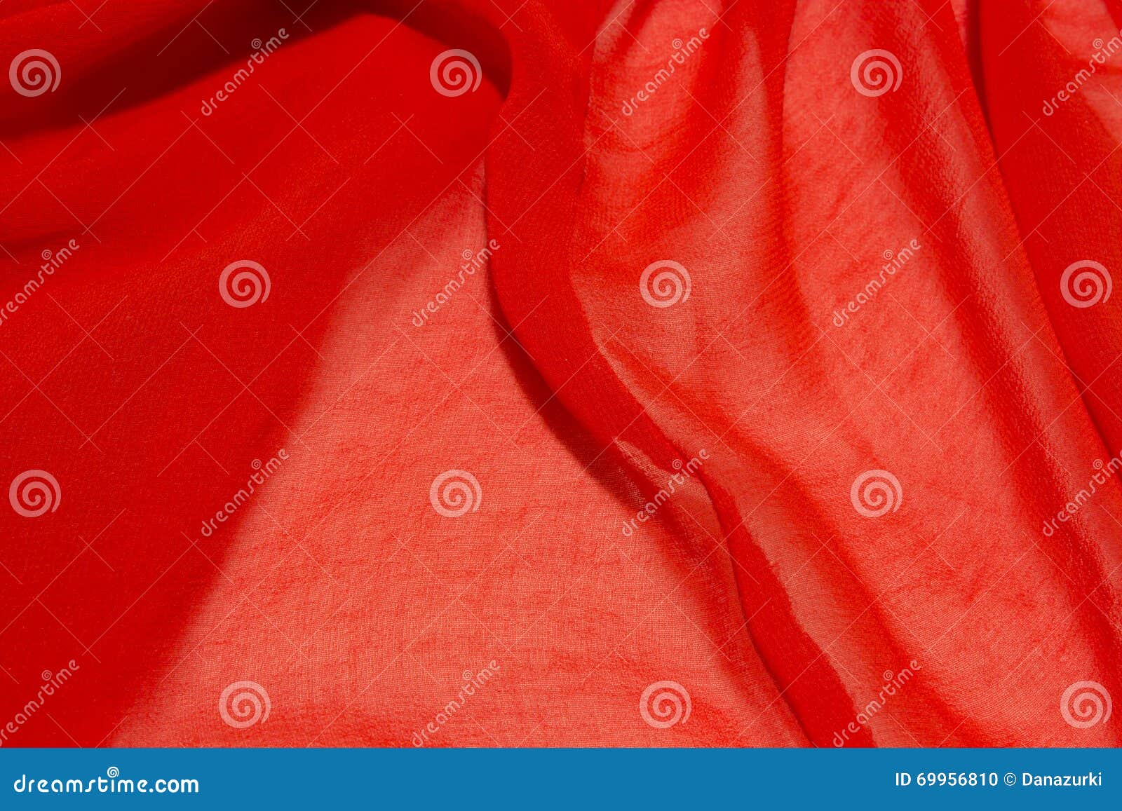 Red sheer fabric stock photo. Image of sewing, crease - 69956810