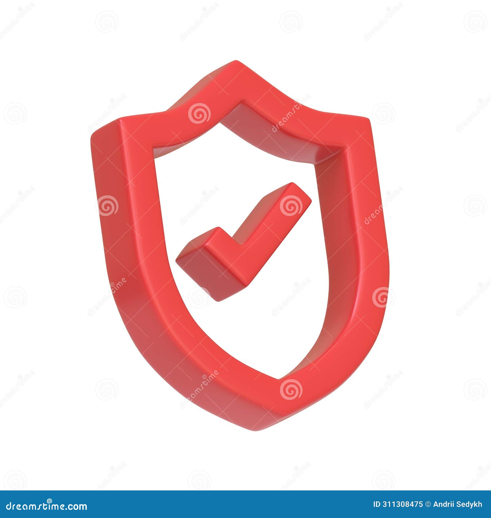 Red Shield with a Bold Check Mark, Symbolizing Safety, Security, and ...
