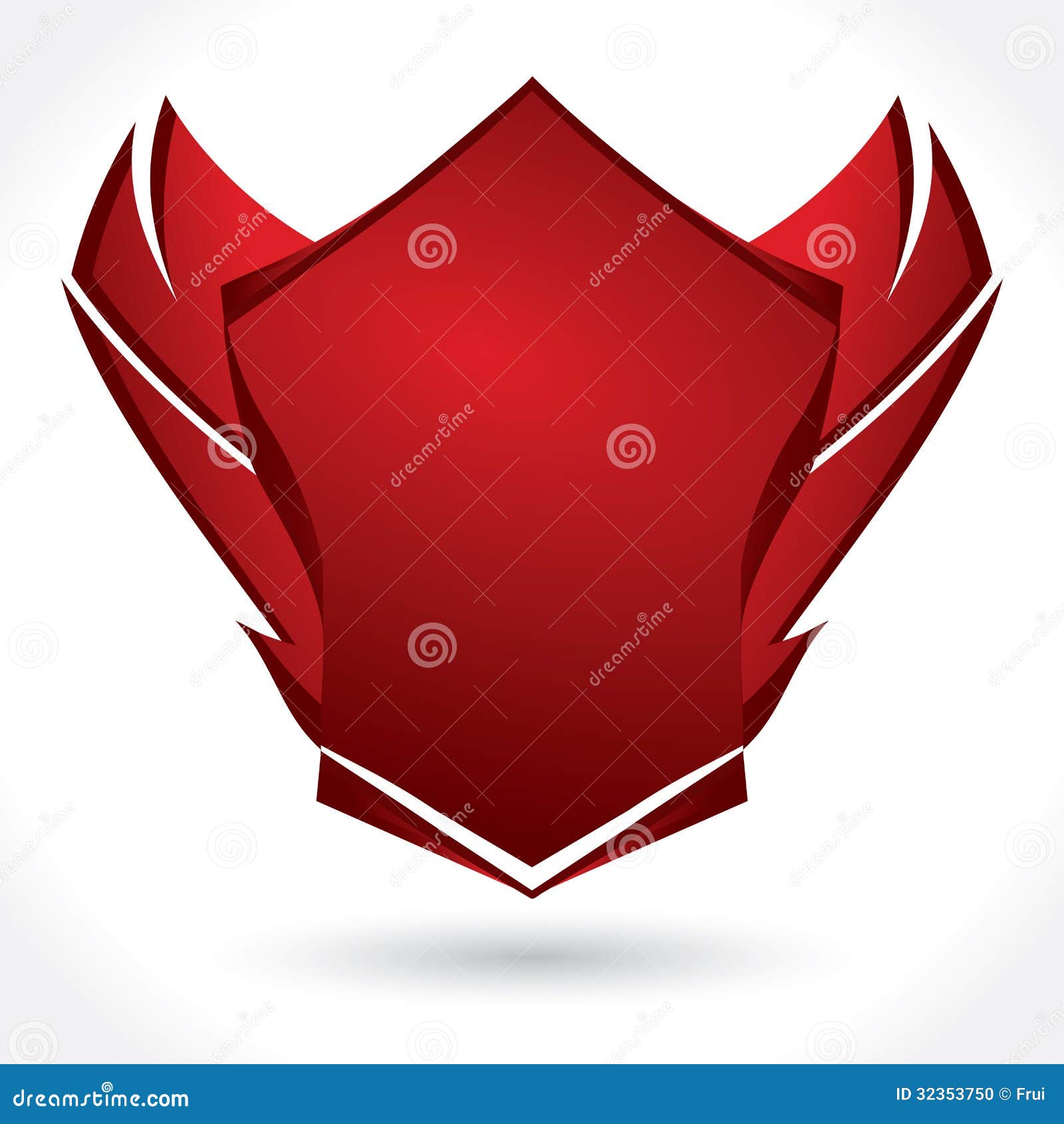 Plain Shield Logo With Wings