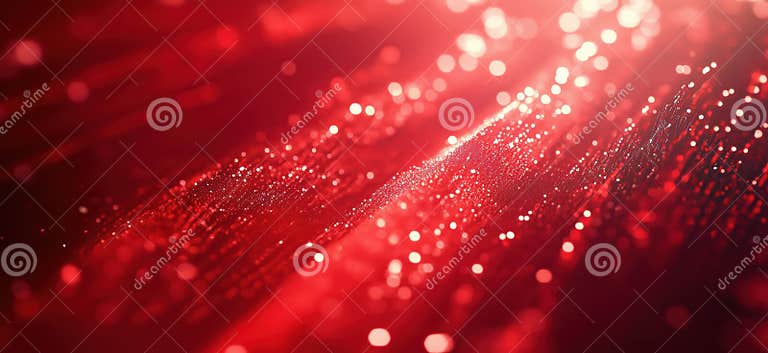 Red Shimmering Abstract Background with Sparkling Lights, Soft Focus ...