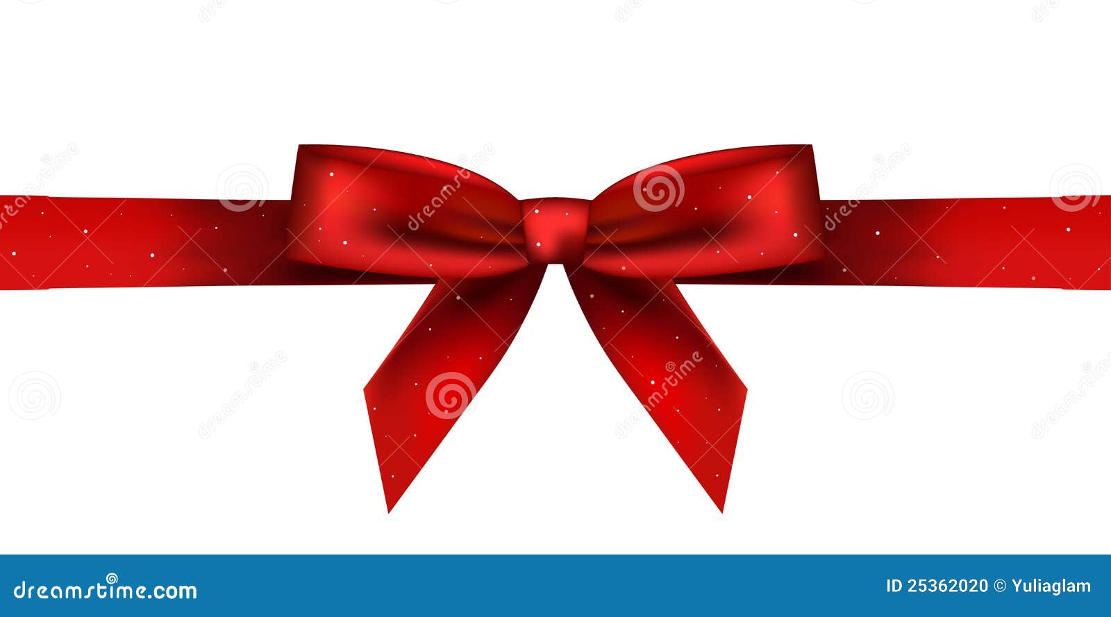 Red shiny bow stock vector. Illustration of package, decor - 25362020