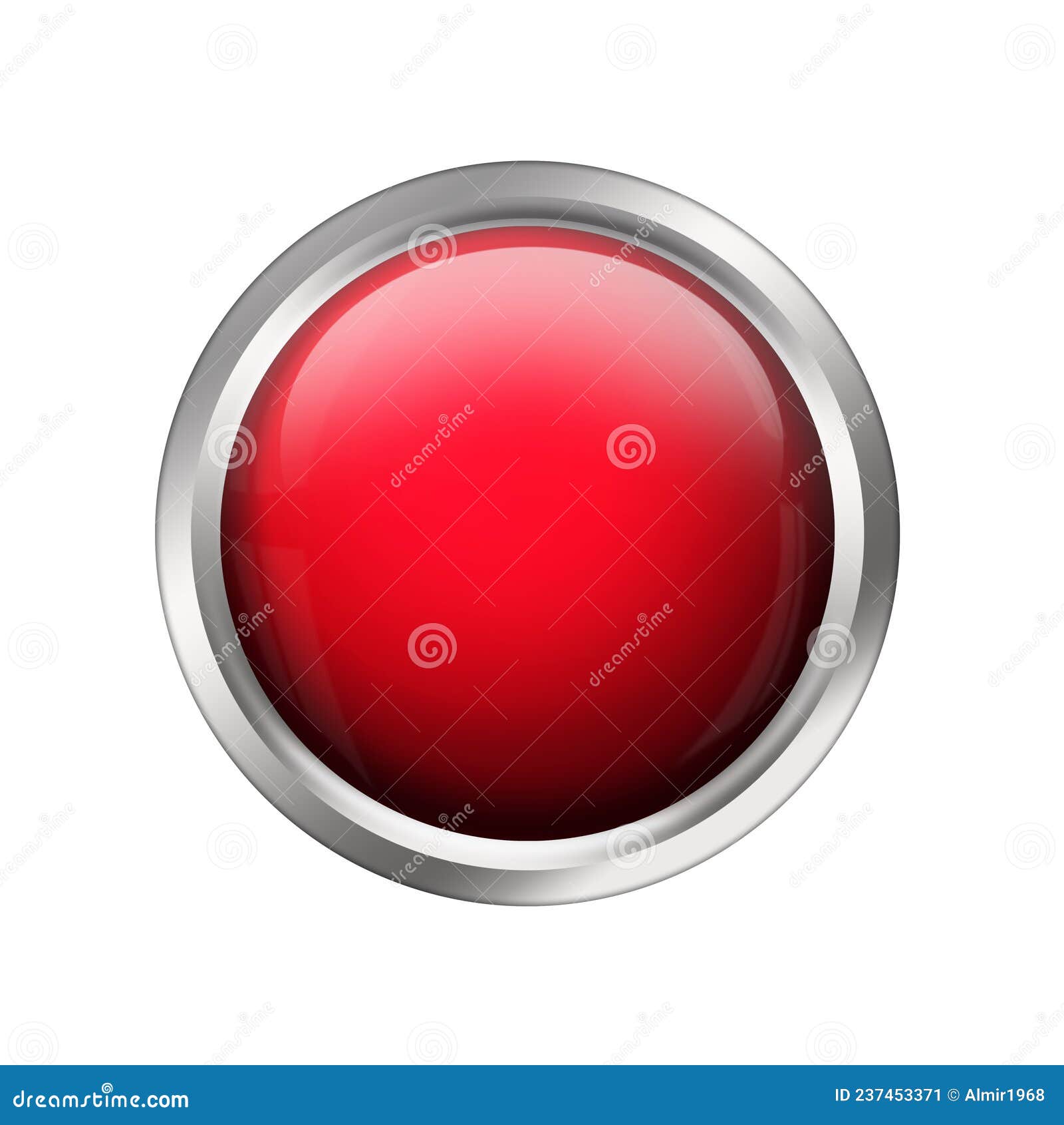 Red shiny button stock illustration. Illustration of badge - 237453371