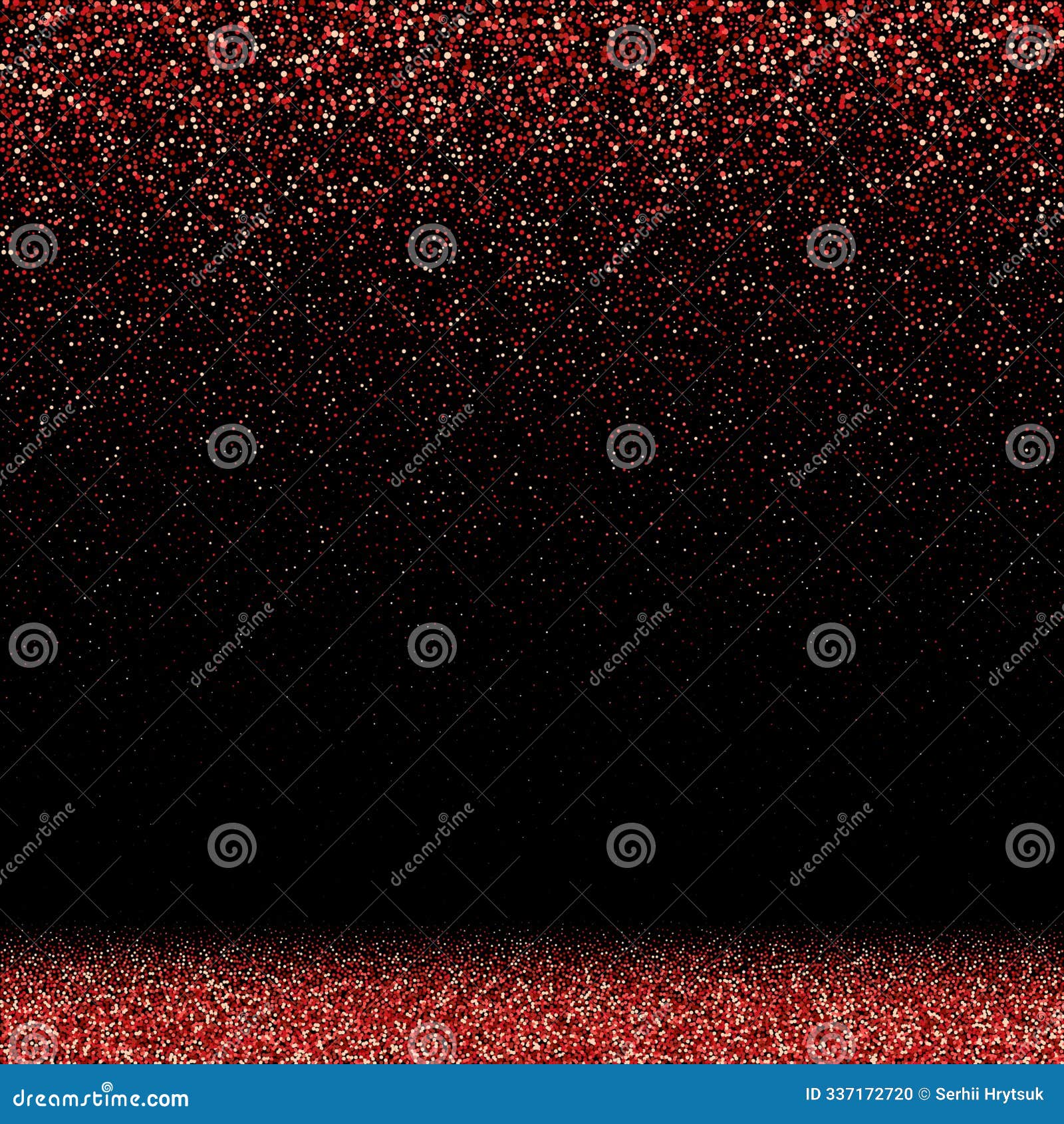 Red Shiny Confetti on a Black Background. Eps 10 Stock Illustration ...