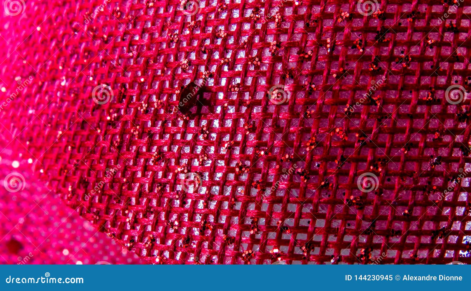 Red Shiny Fabric Made Of Intertwine Strings Royalty-Free Stock ...