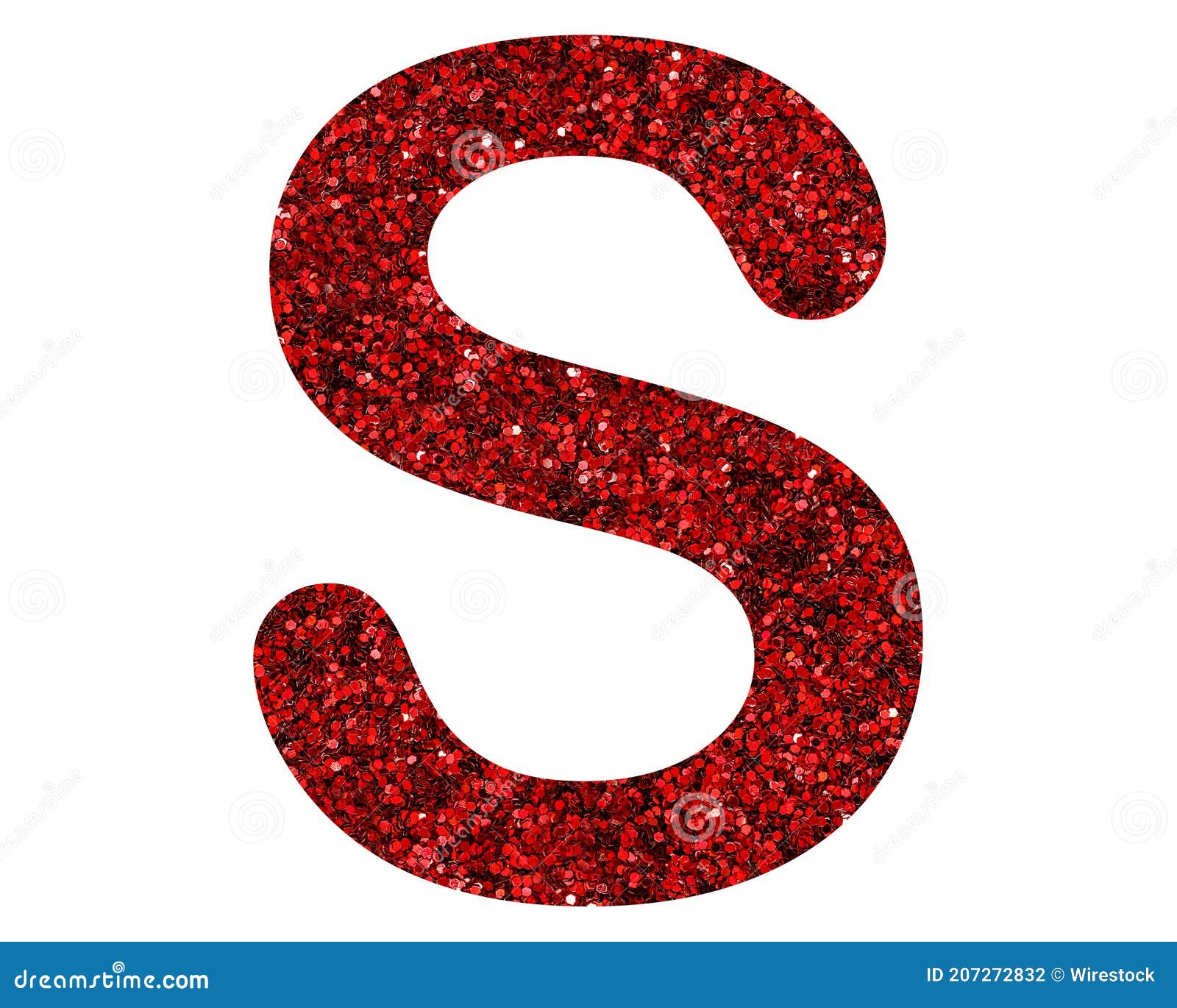Red Shiny Letter S Isolated on White Background Stock Photo - Image of ...