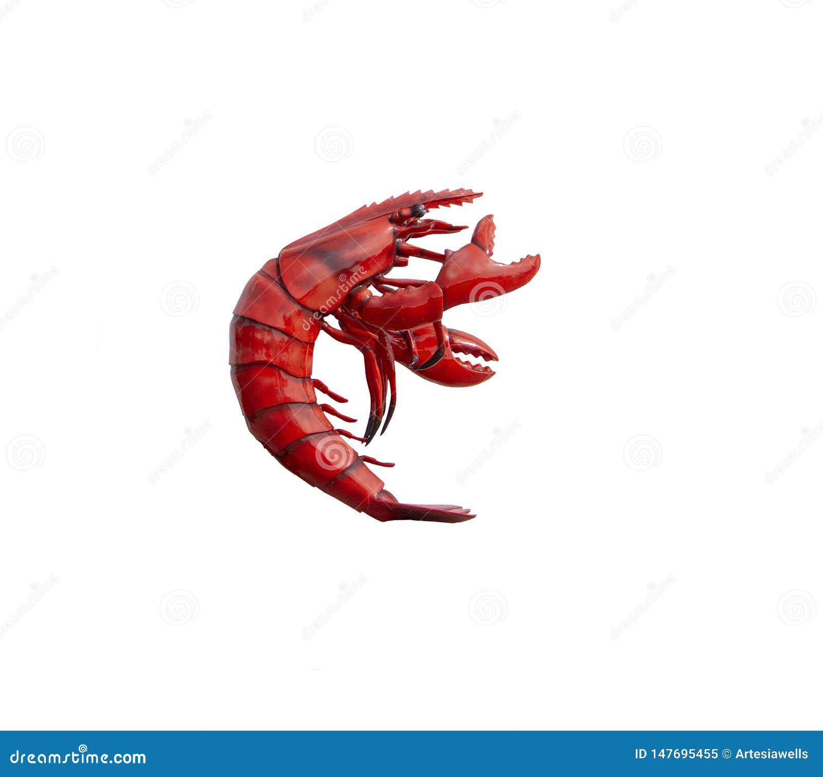 Red shiny lobster stock image. Image of crab, nautical - 147695455