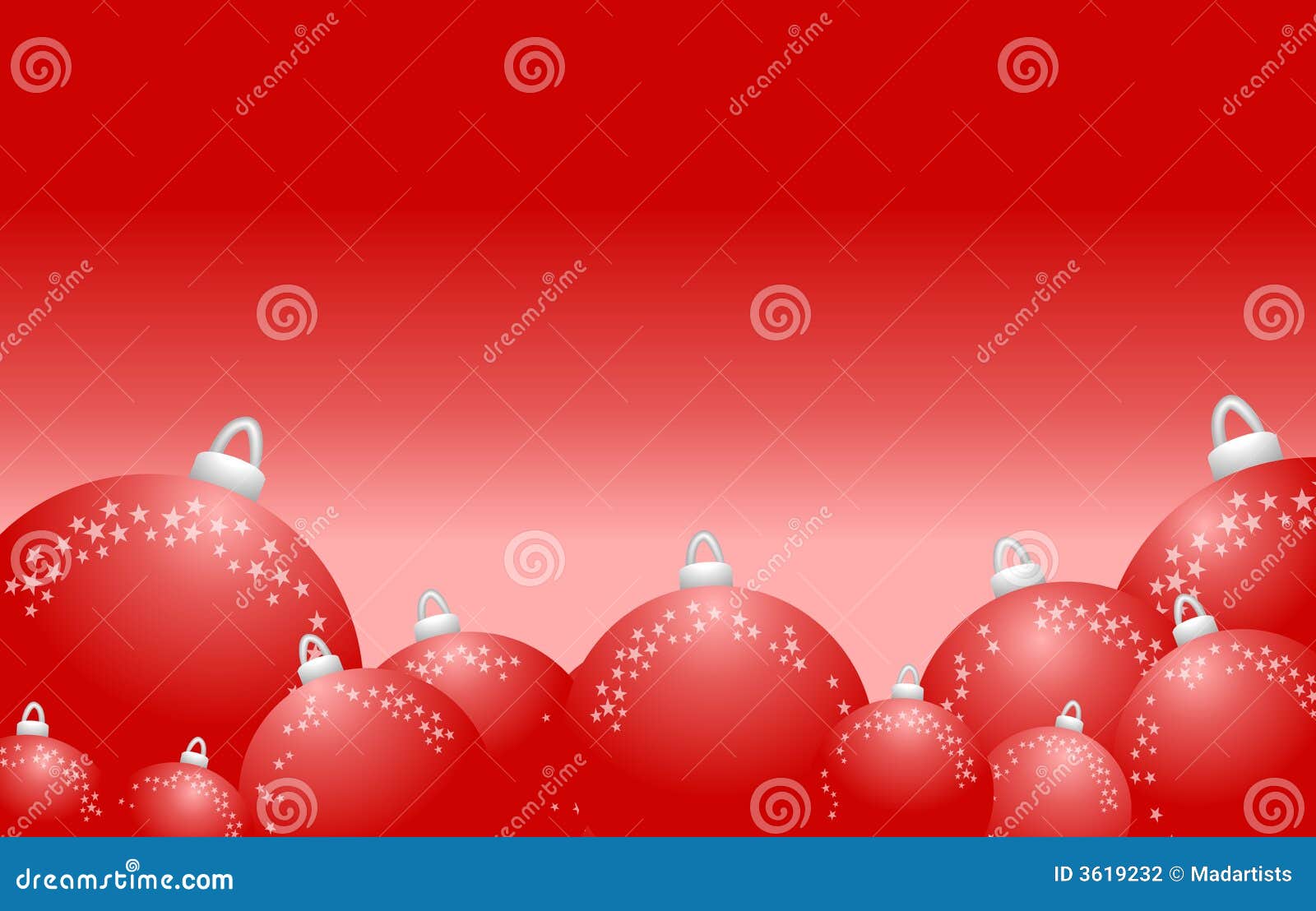 Red Shiny Round Christmas Ornaments Background Stock Illustrations ...