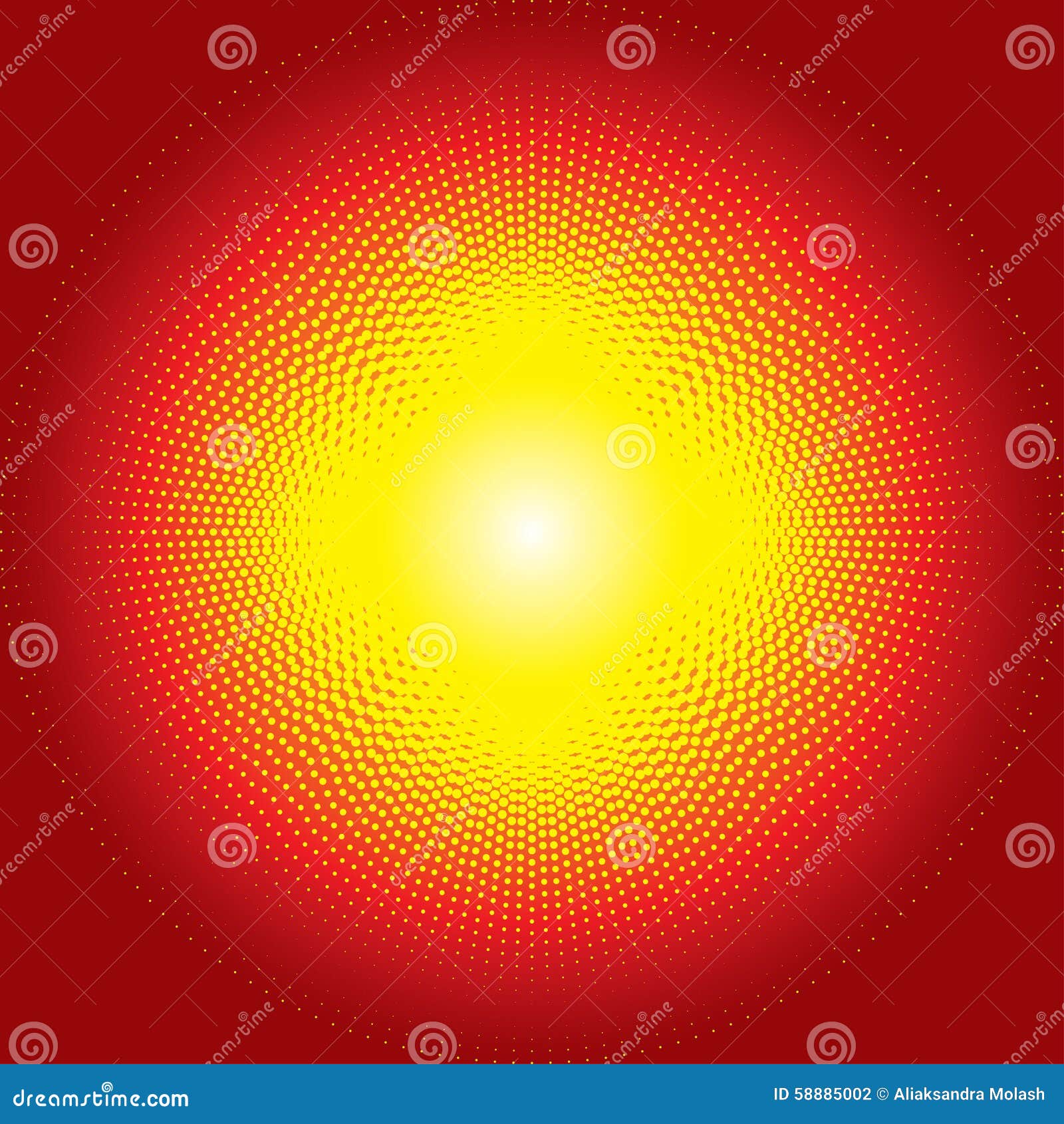 Red Shiny Starburst Halftone Background Stock Vector - Illustration of ...