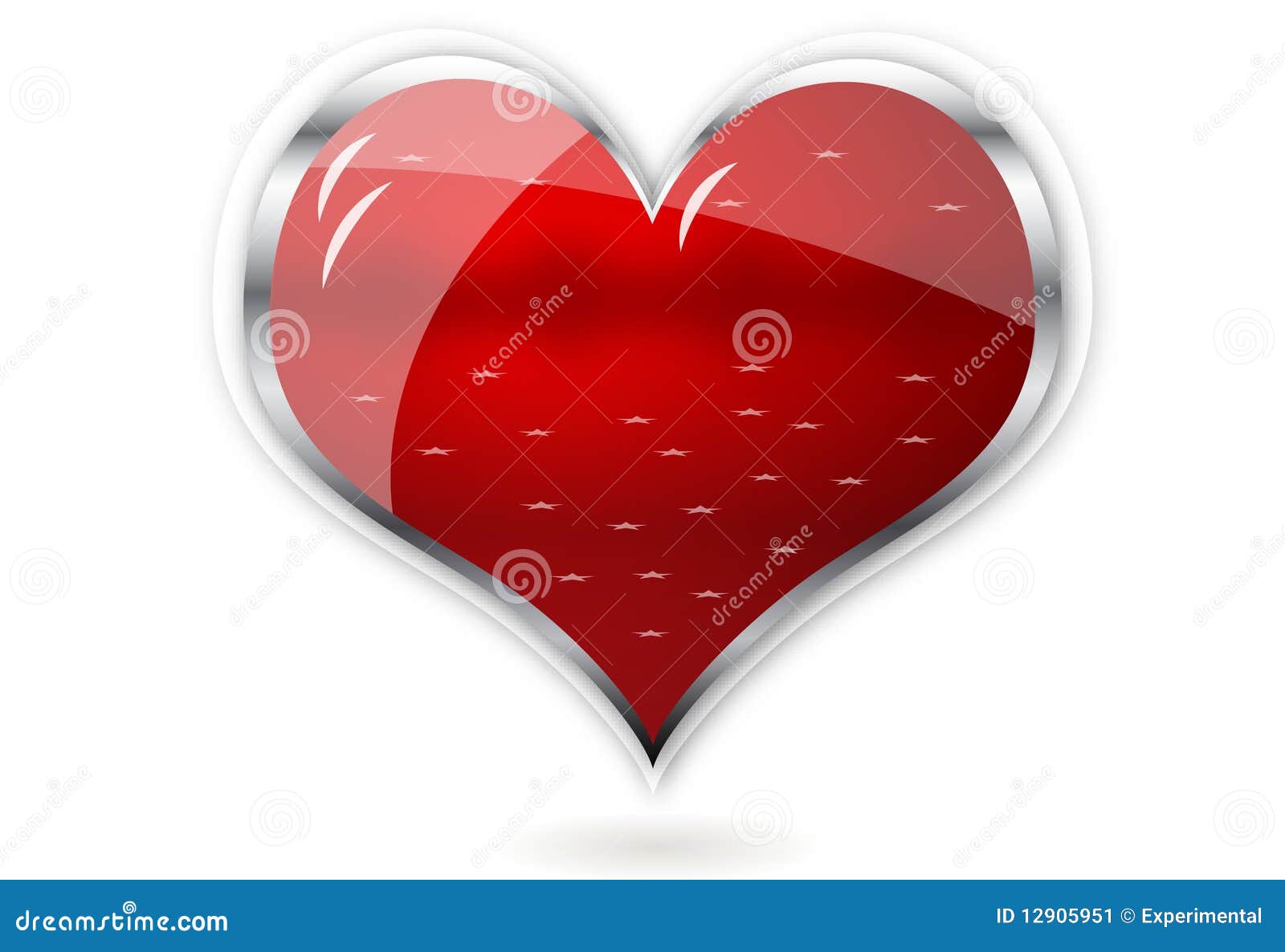 Red shiny vector heart stock vector. Illustration of holiday - 12905951