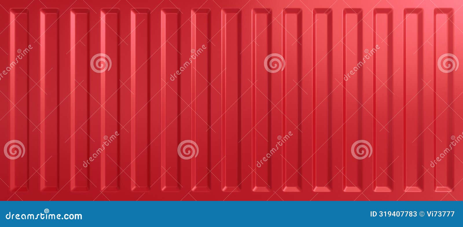 Red Shipping Container Background. Corrugated Metal Wall. Royalty-Free ...