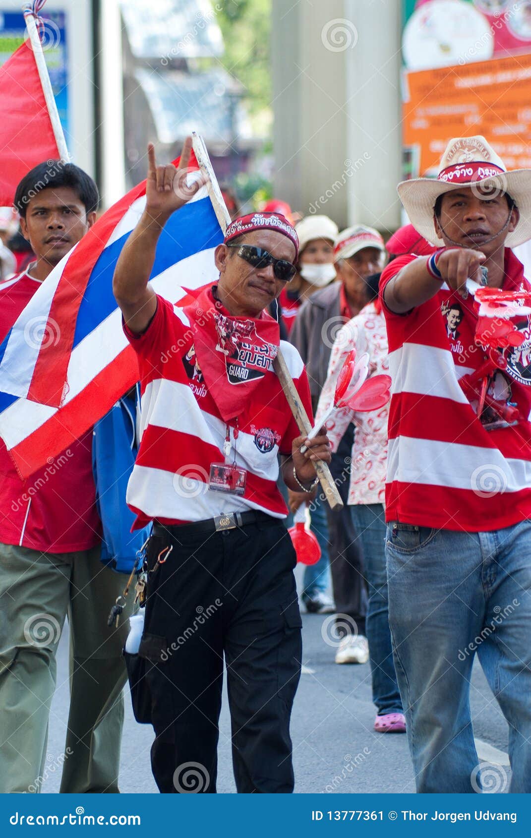Red Shirt Demonstrations in Bangkok 2010 Editorial Photo - Image of ...