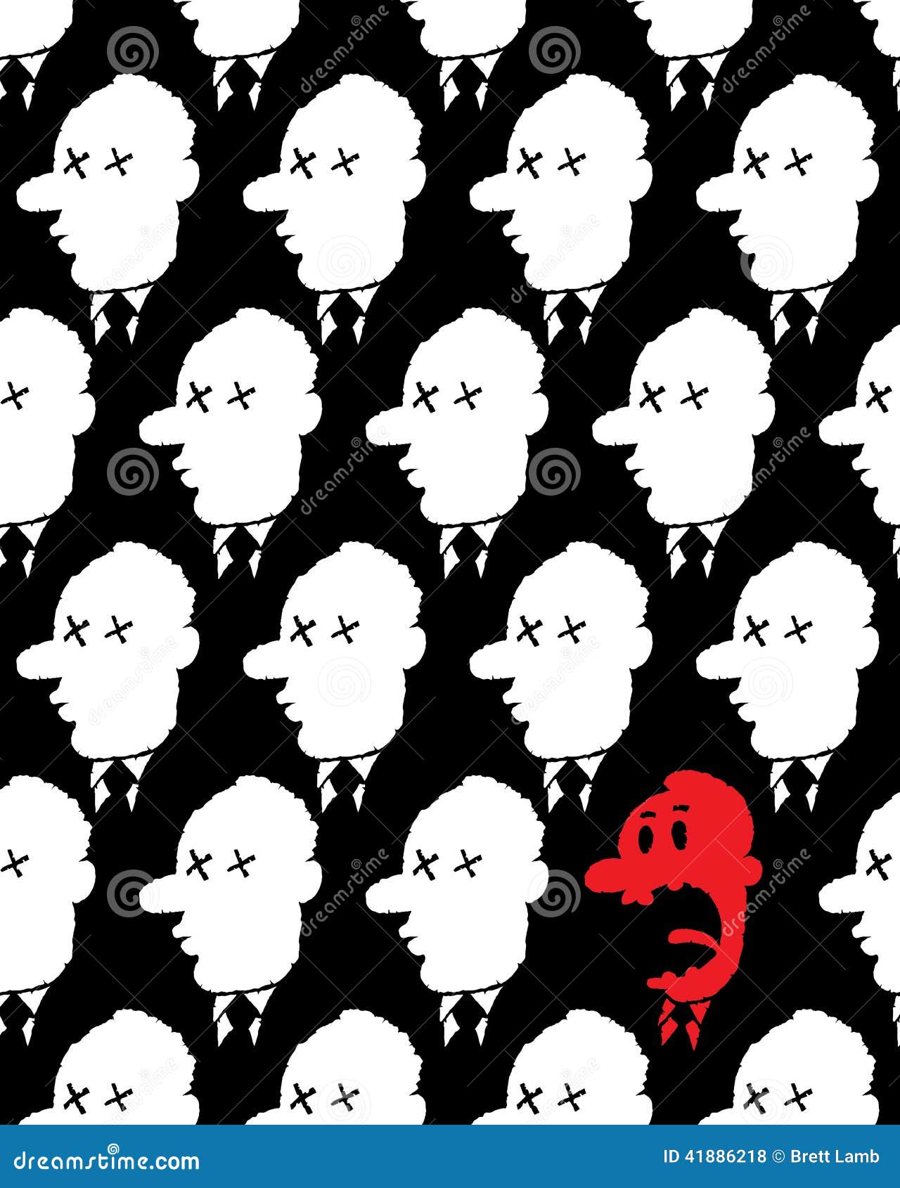 Red Shock stock illustration. Illustration of adult, dead - 41886218