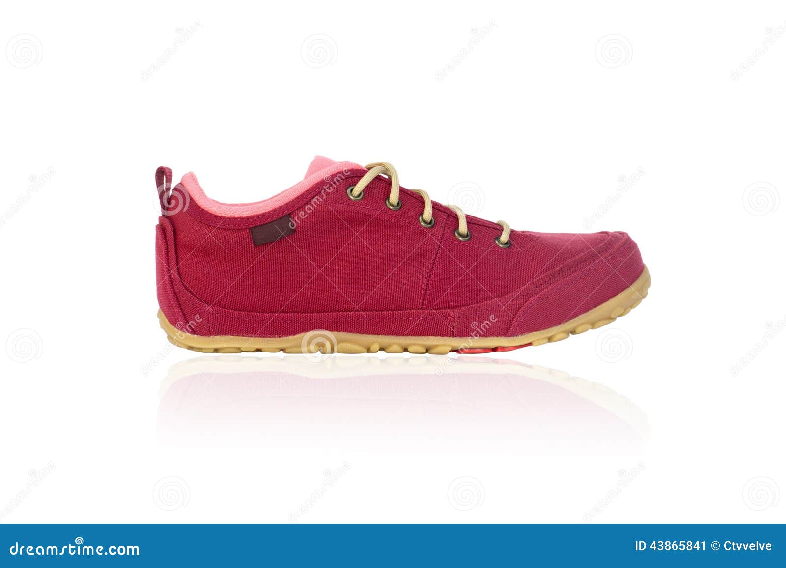 Red shoe - isolated stock image. Image of trainers, retro - 43865841