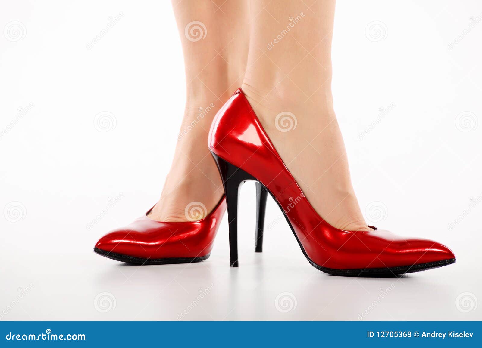 Red shoes stock photo. Image of female, modern, glamour - 12705368