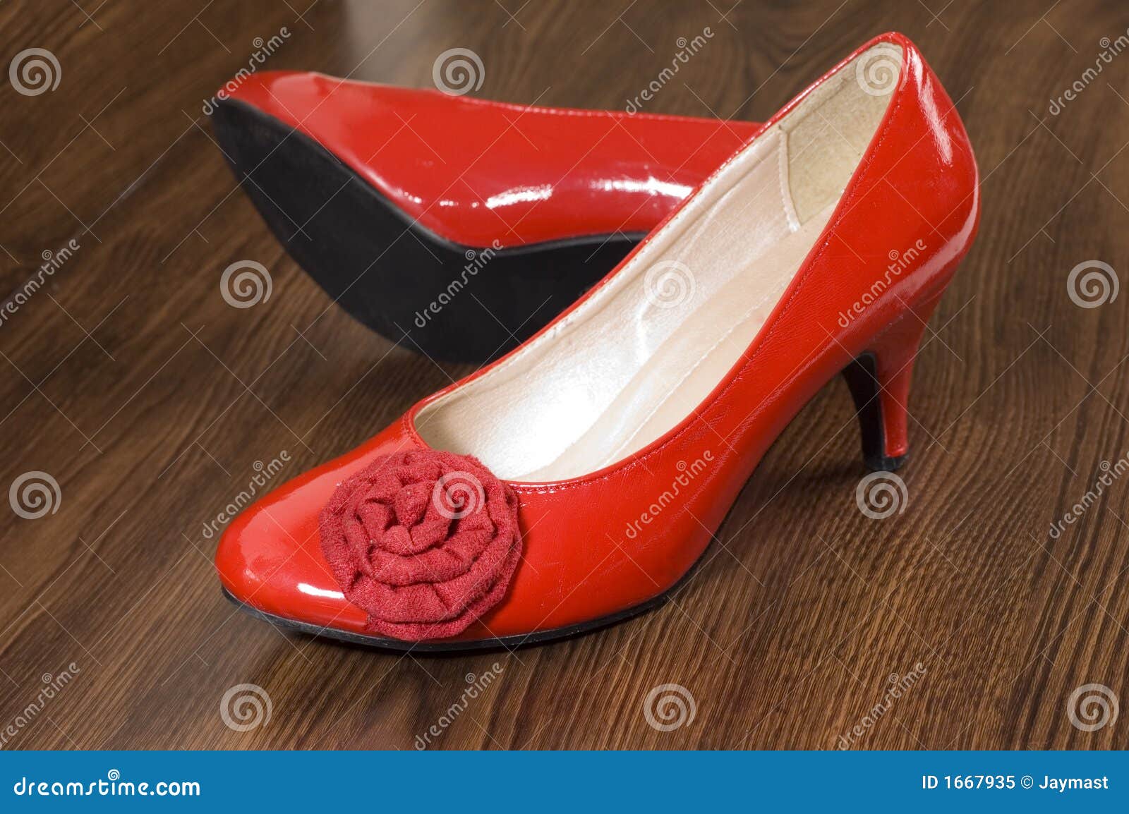 Red shoes stock image. Image of shop, high, fashion, choice - 1667935