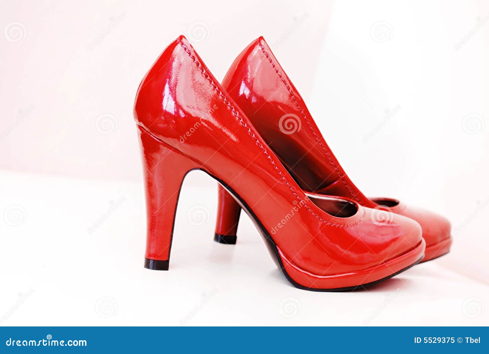 Red shoes stock image. Image of high, pair, white, shoes - 5529375