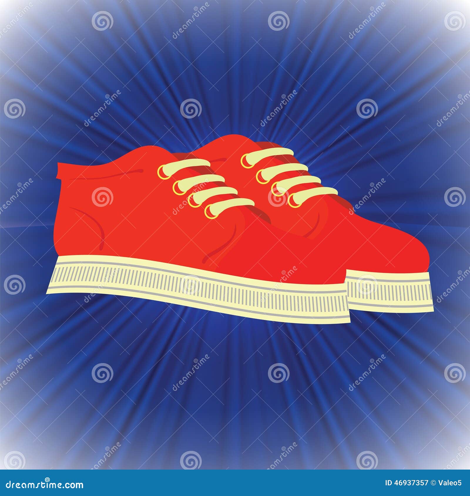 Red shoes stock vector. Illustration of fashion, background - 46937357