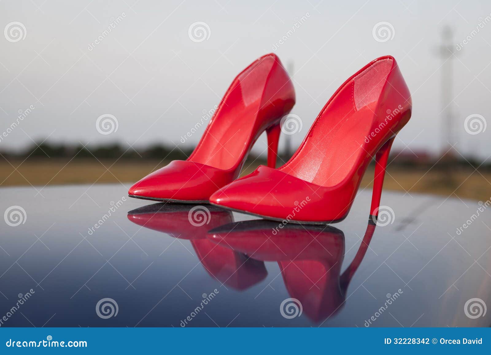Red Shoes stock photo. Image of girl, clothing, sexual - 32228342