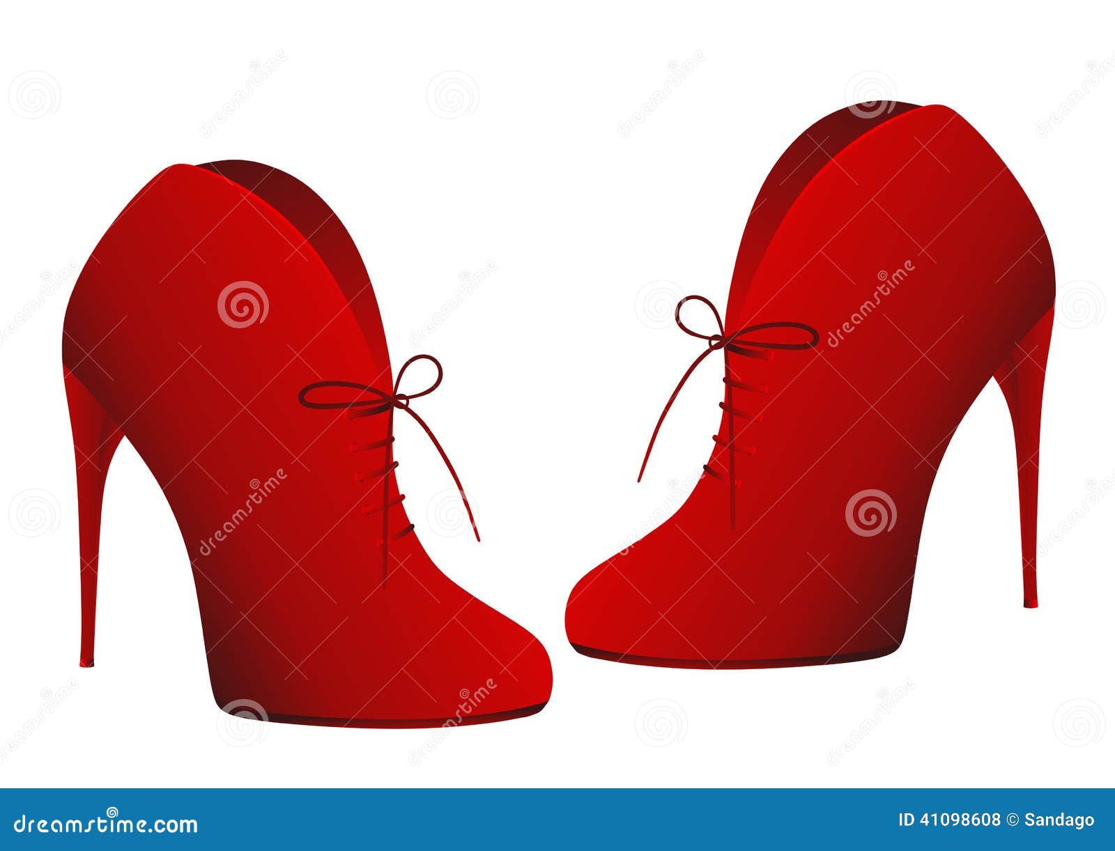 Red shoes stock vector. Illustration of clipart, graphic - 41098608
