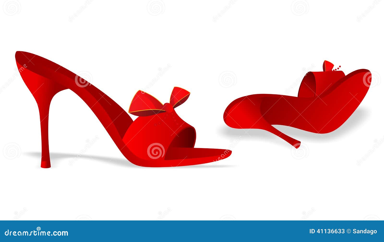 Red shoes stock vector. Illustration of background, details - 41136633
