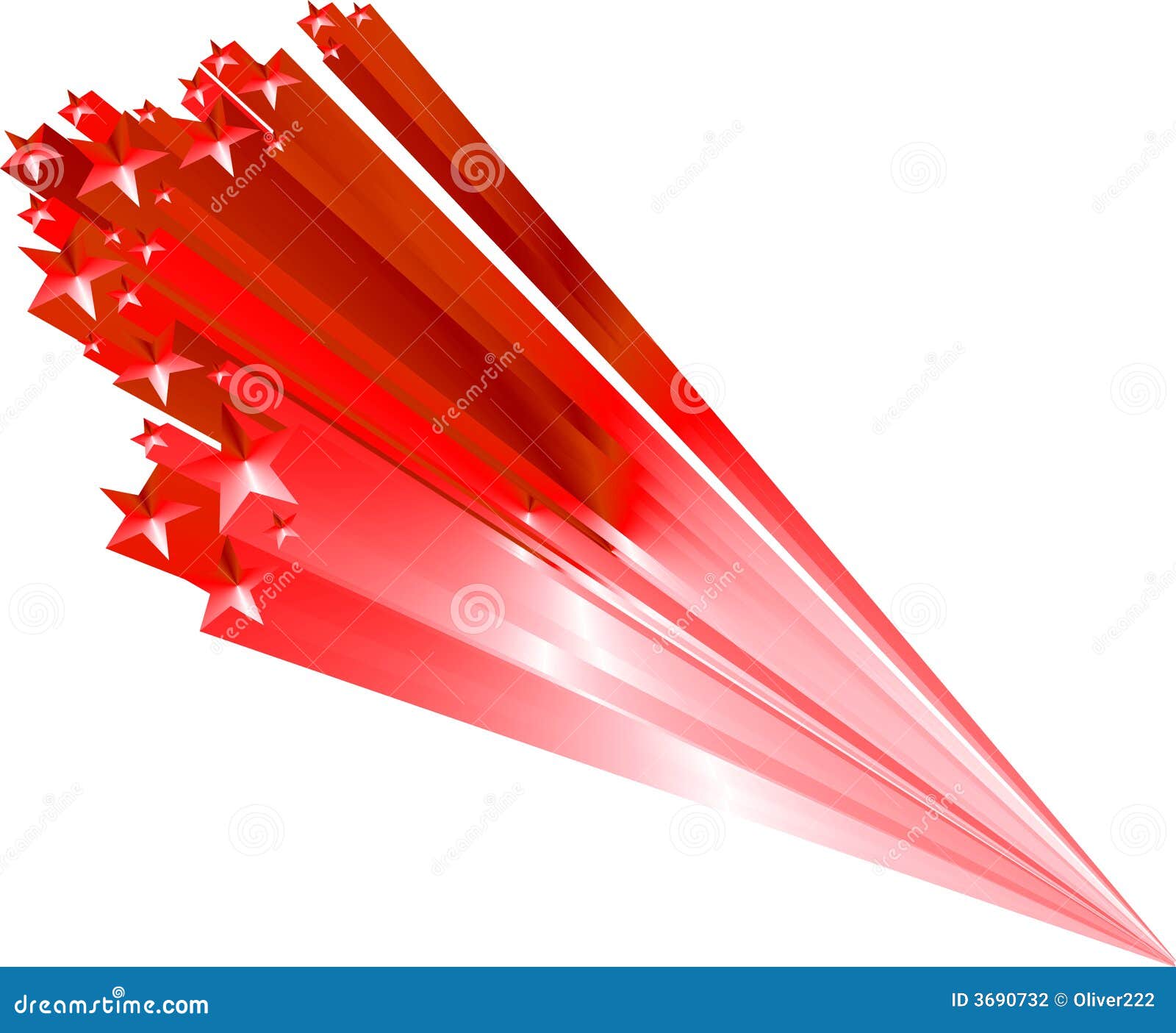 Red Shooting Stars Design stock illustration. Illustration of colourful ...