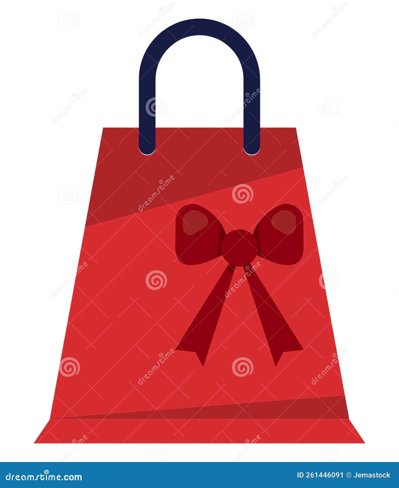 Red shopping bag stock vector. Illustration of design - 261446091