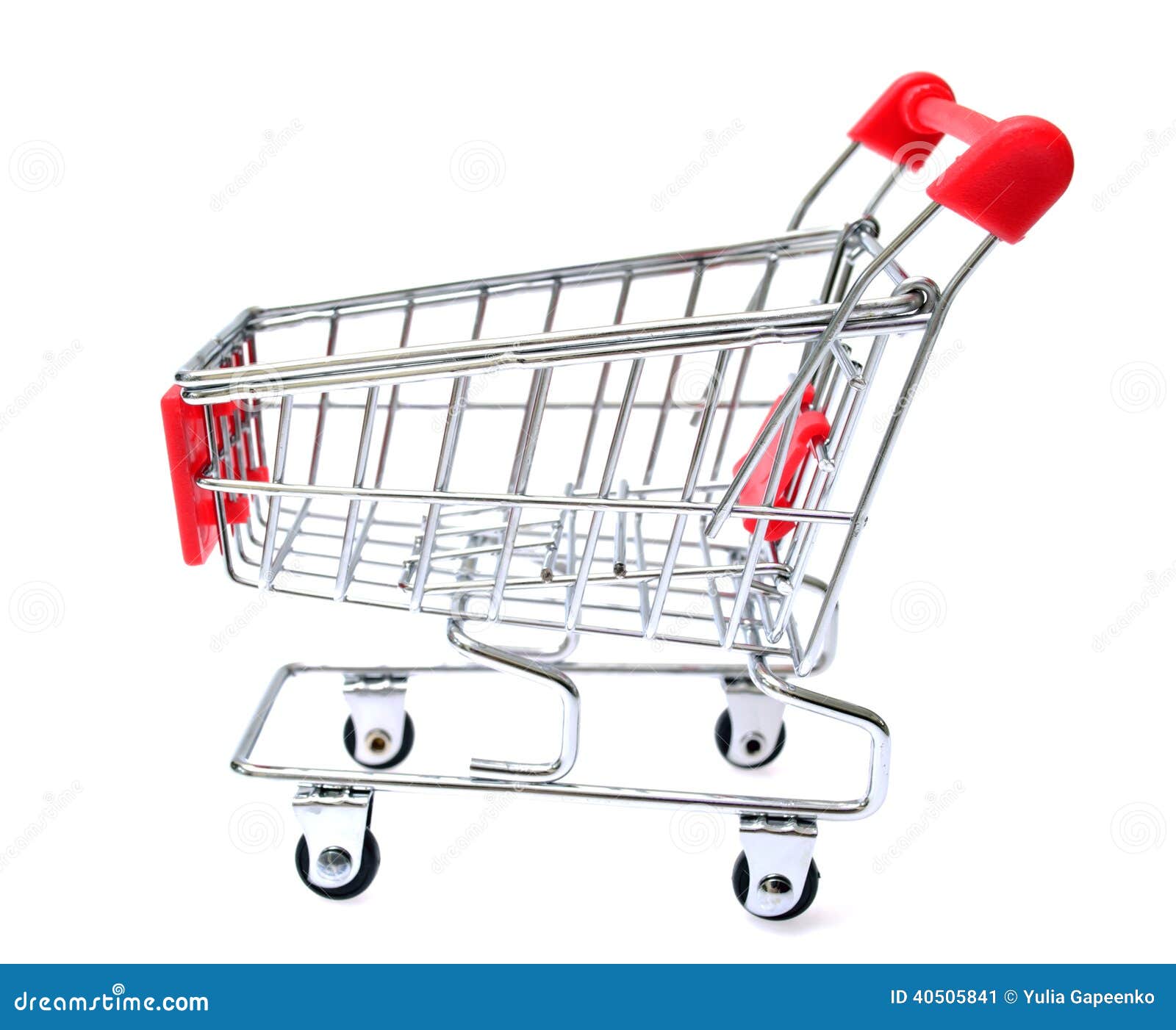 Red Shopping Cart Isolated on White Stock Image - Image of cart ...
