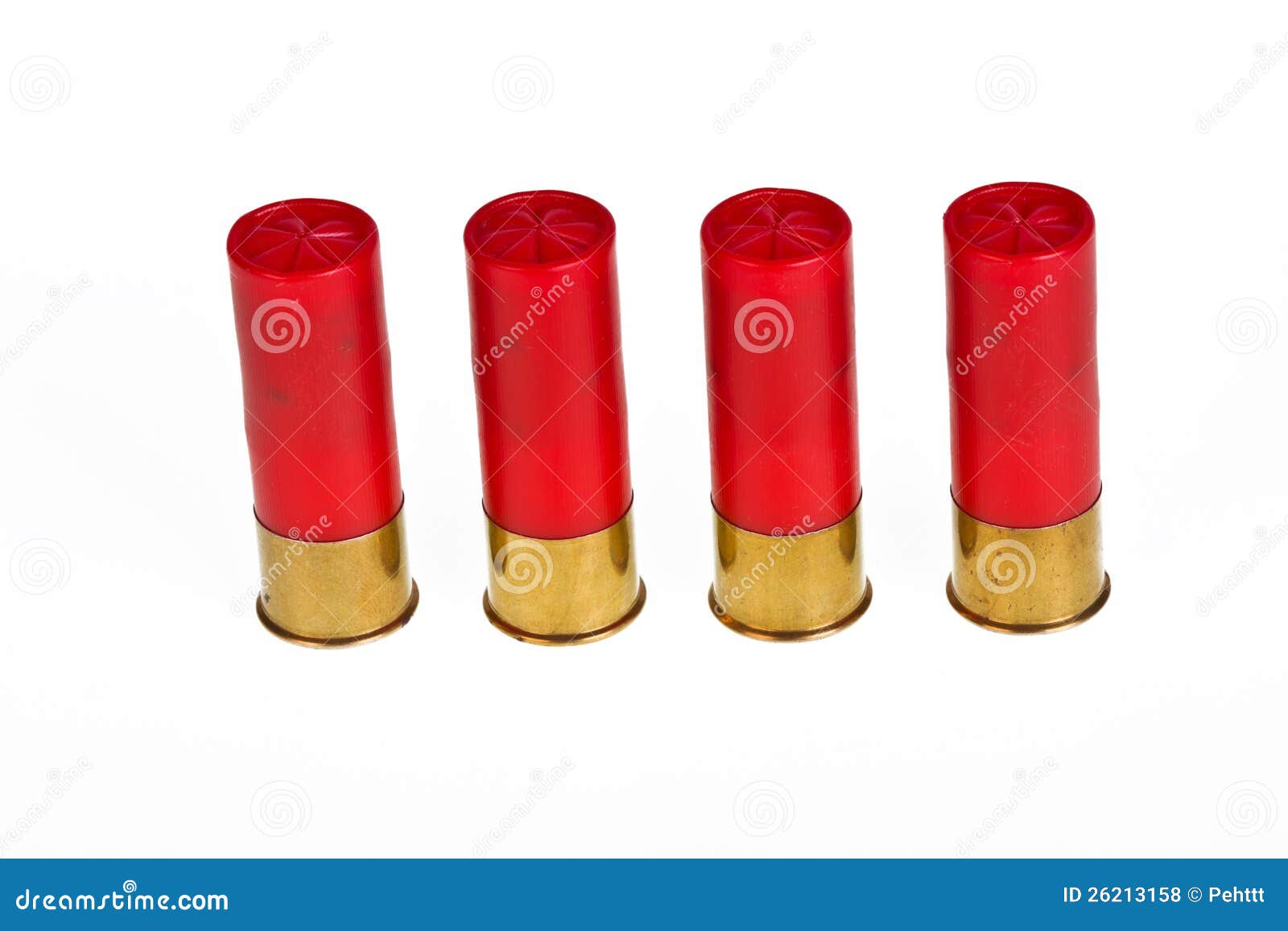 Red shotgun ammo stock photo. Image of powder, rust, lead - 26213158