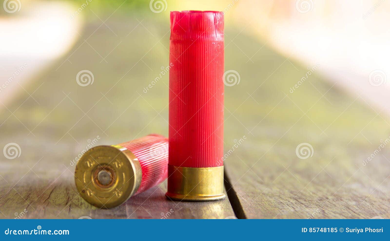 Red shotgun shell casings. stock image. Image of shot - 85748185