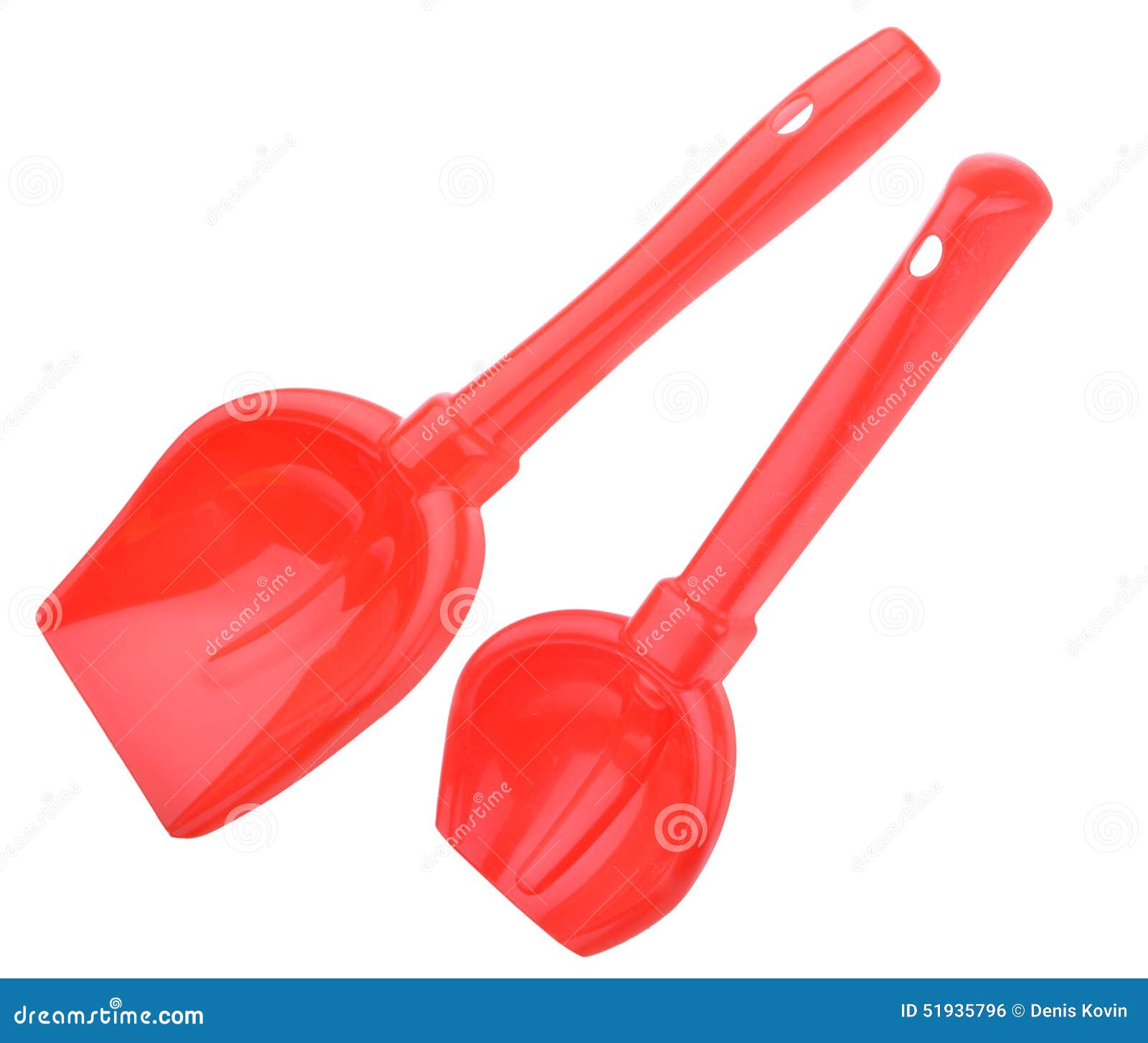 Red shovels set stock photo. Image of shovel, play, recreational - 51935796