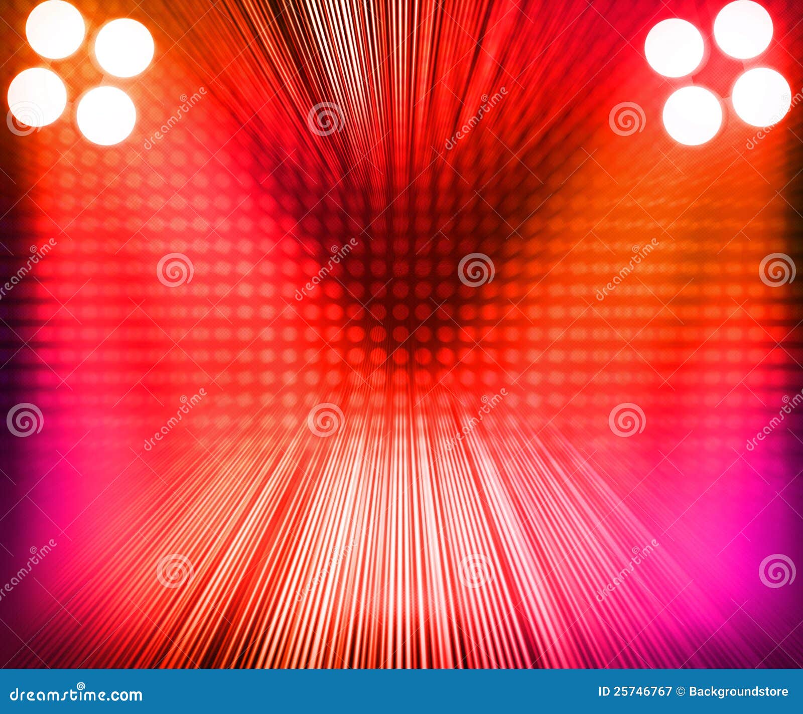 Red Show Room Spotlights Stage Background Stock Illustration ...