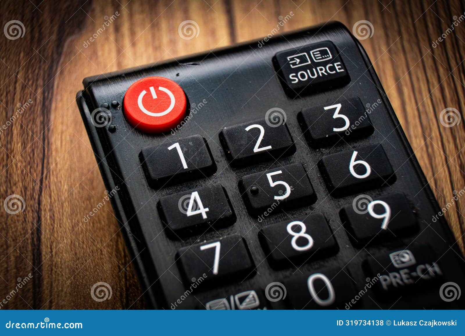 Red Shut Off Button on a Remote Control Powering Down Shutting of ...