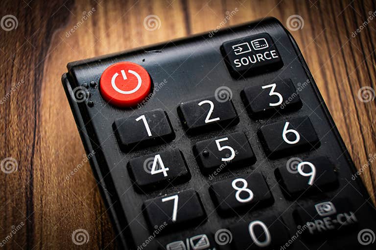 Red Shut Off Button on a Remote Control Powering Down Shutting of ...