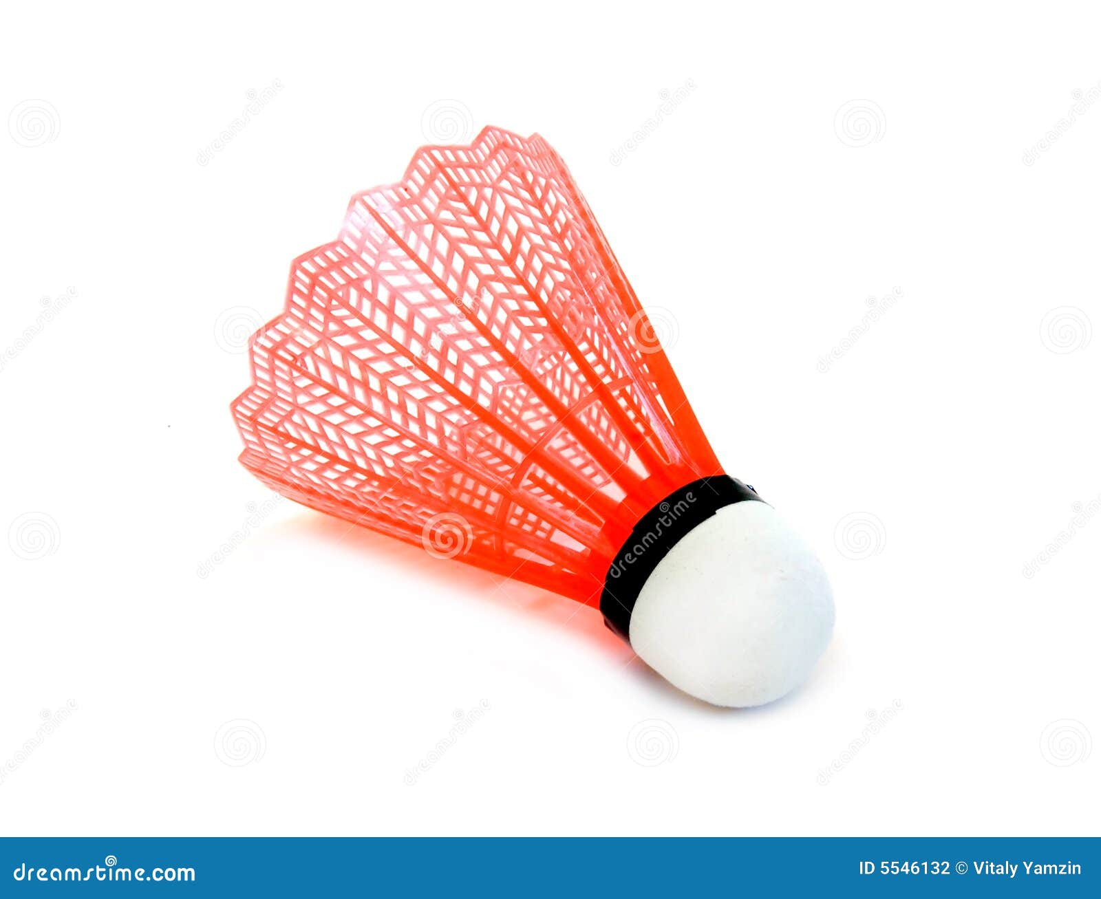 Red shuttlecock stock photo. Image of play, playing, white - 5546132
