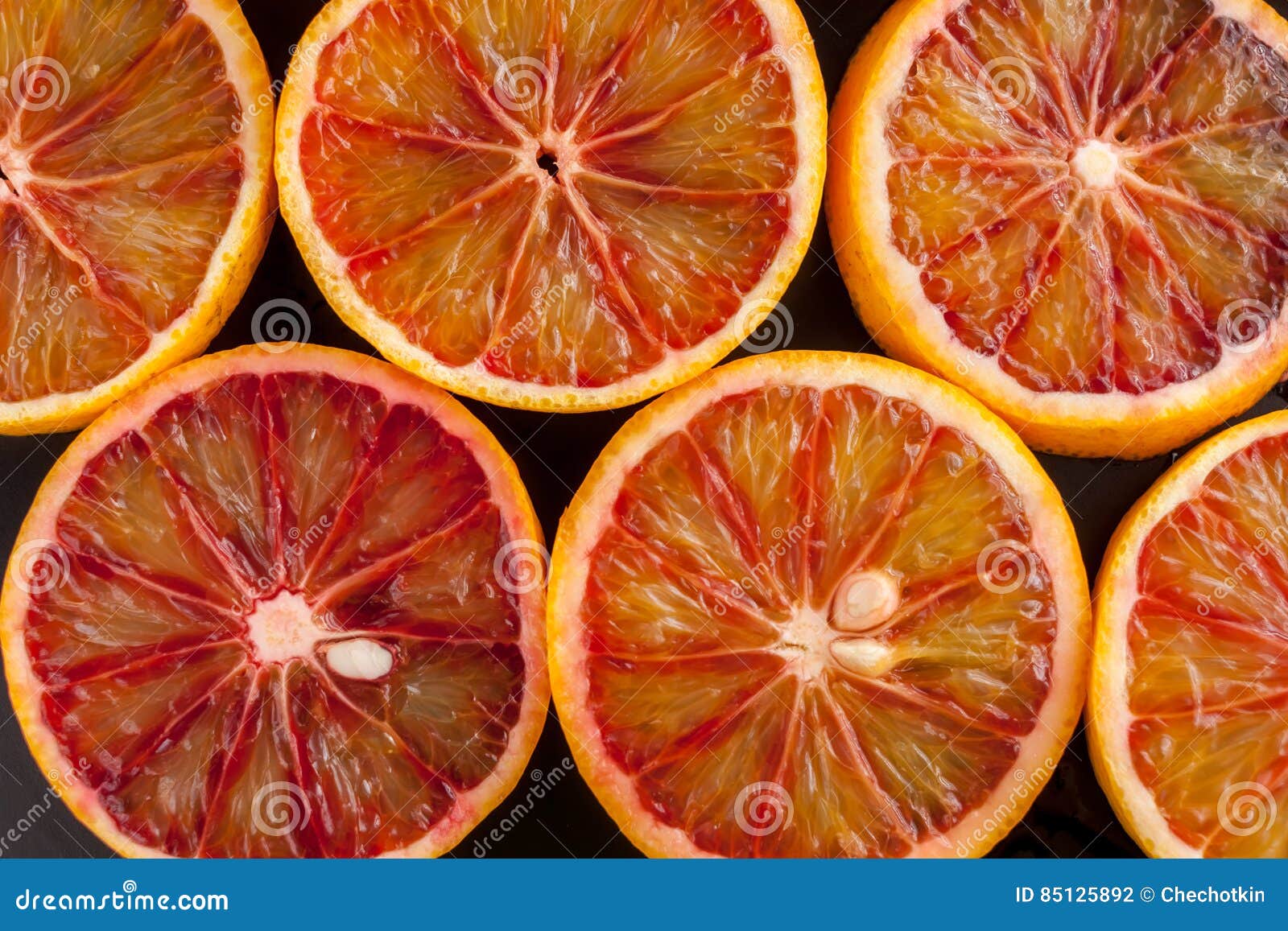 Red Sicilian Oranges Sliced Stock Photo - Image of pattern, nutritious ...
