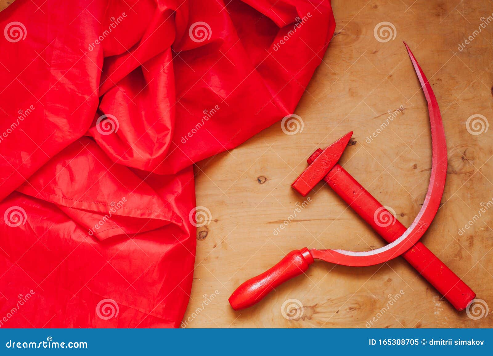 Red Sickle and Hammer Communism Soviet Union History Stock Image ...